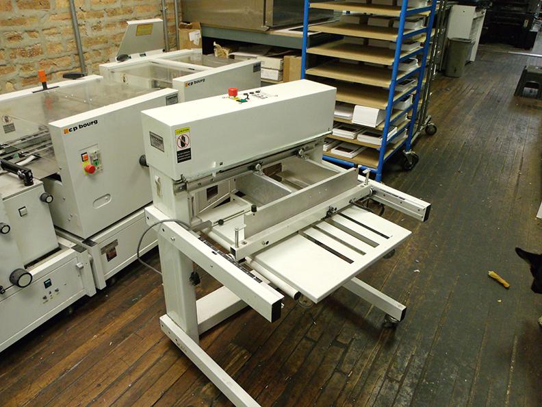 Lot #7: CP Bourg BST10 Collator with Stitch / Fold / Trim / Stacker ...